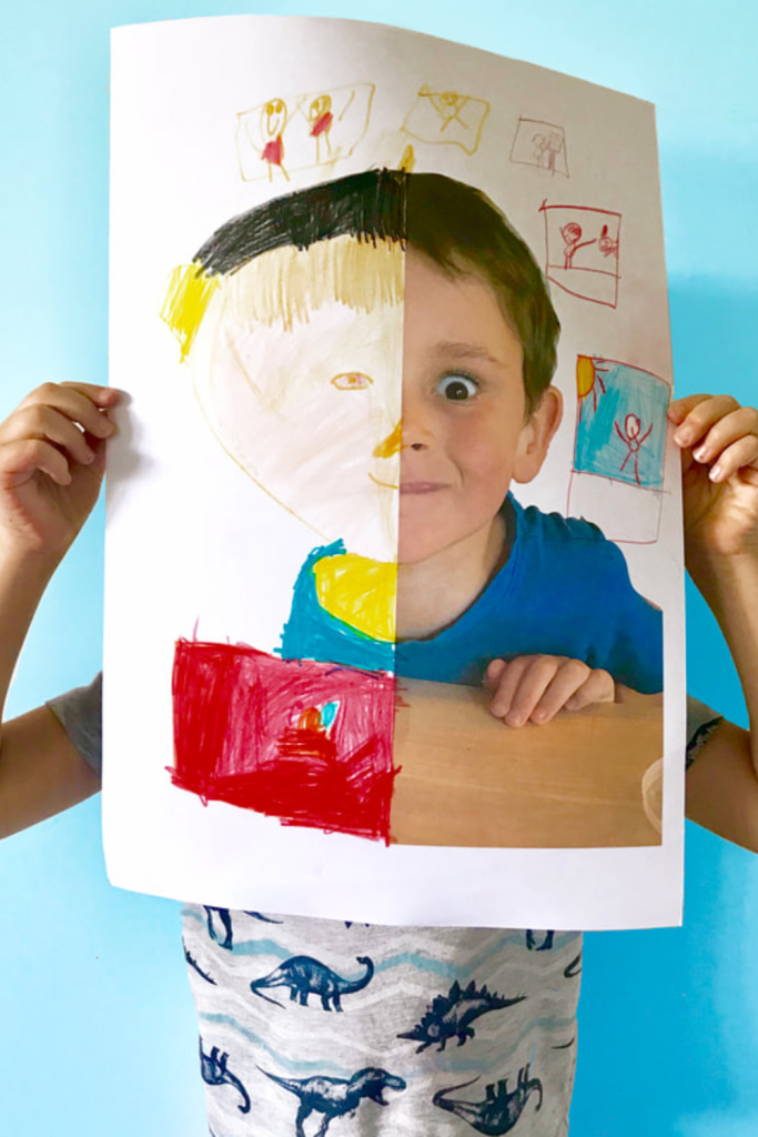 Little Artists: Half Photo Self-Portraits - Benalla Art Gallery